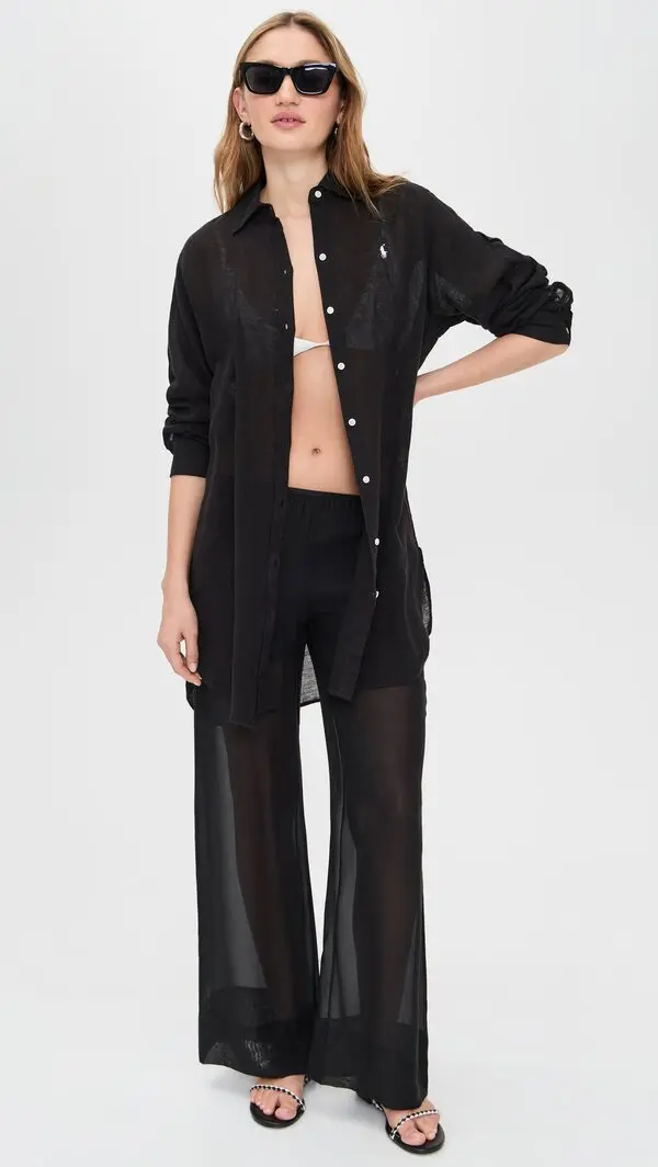 Polo Ralph Lauren Boyfriend Shirt - Black