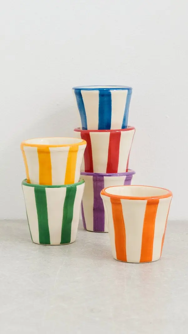 ZAFFERANO Lido Righe Espresso Shot Cups