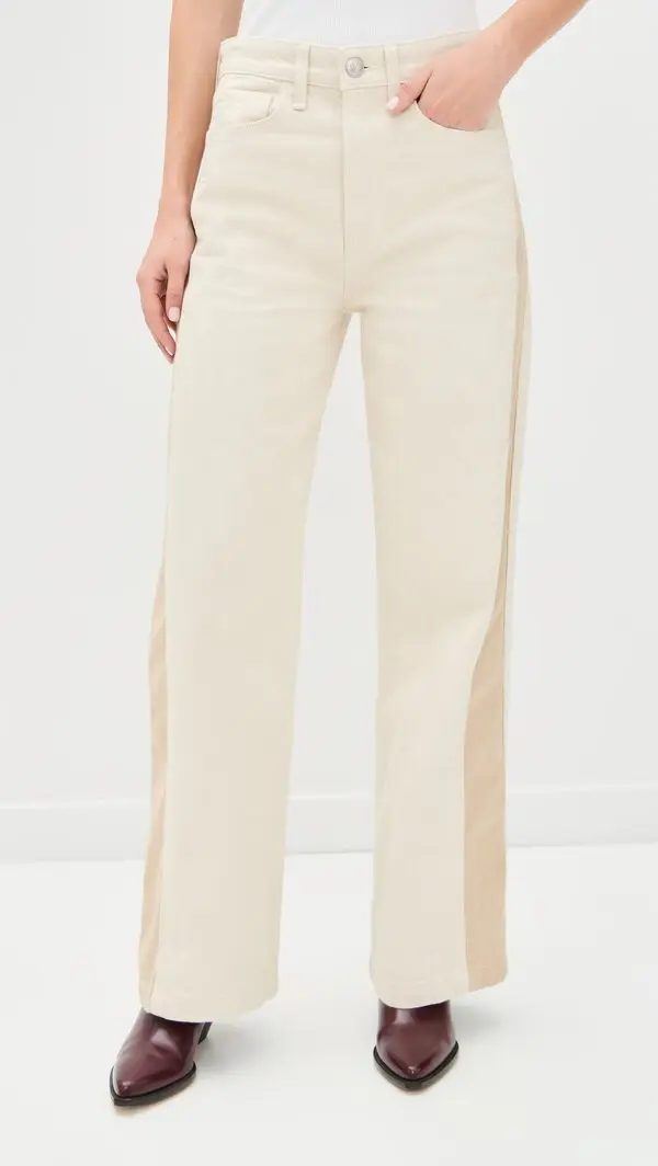 Rag & Bone Logan Spliced Wide Leg Jeans