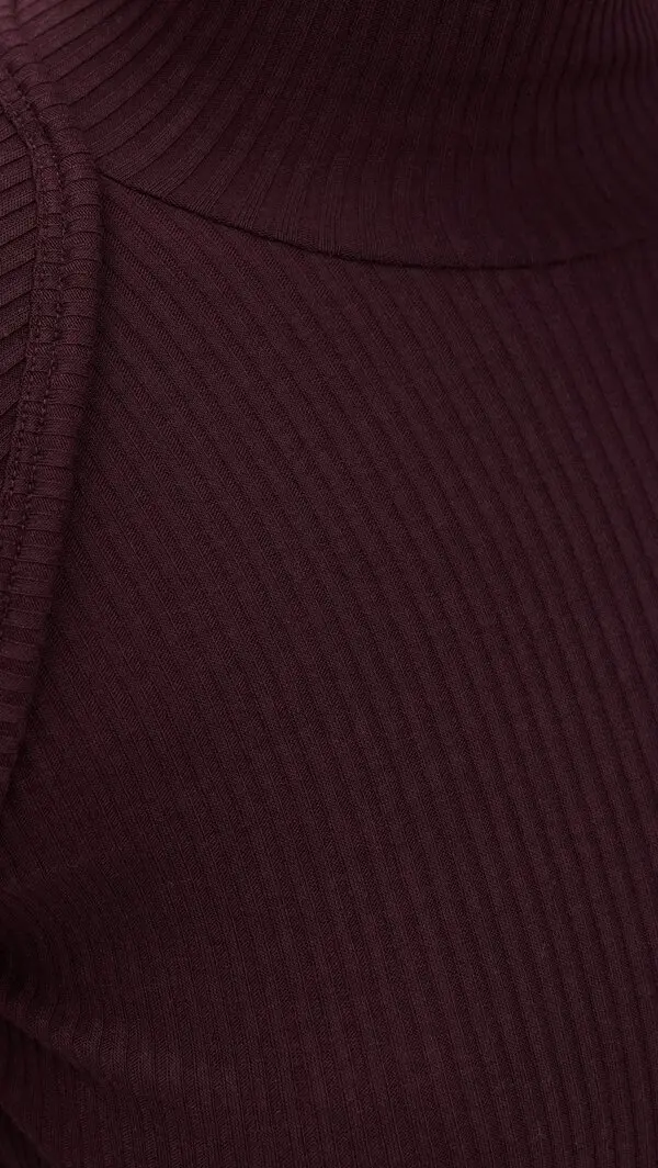 Helmut Lang Layered Shrug Turtleneck - Mahogany