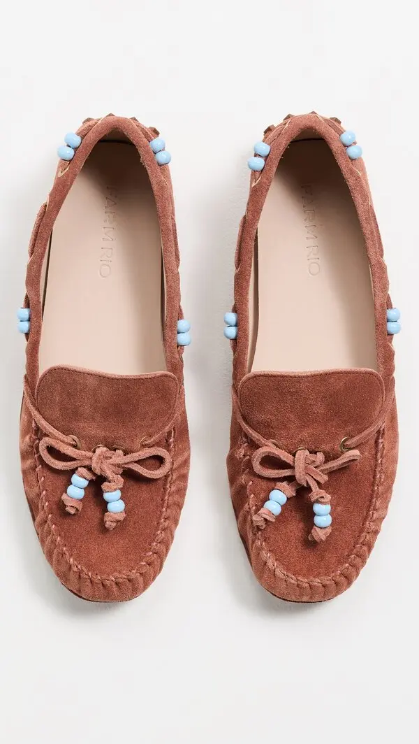 Farm Rio Tassel Moccasins - Cuoio