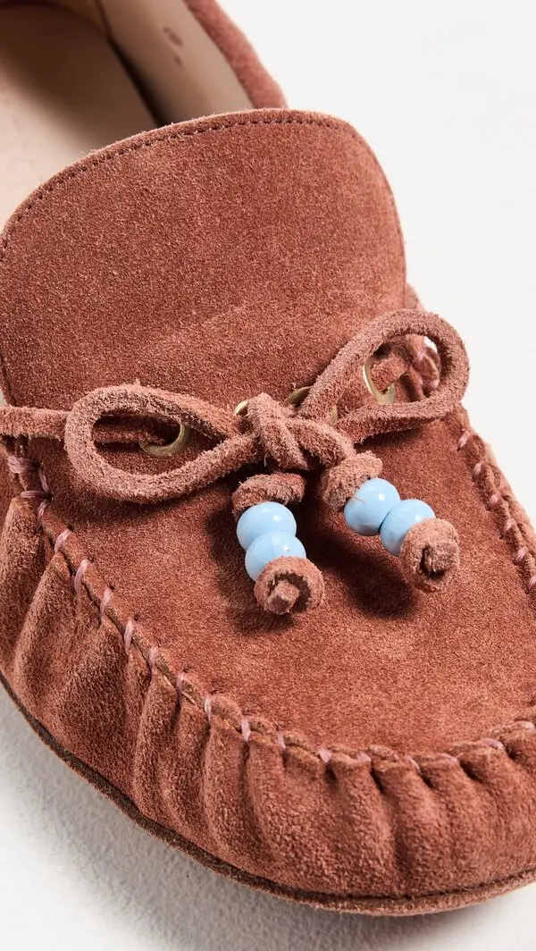 Farm Rio Tassel Moccasins - Cuoio
