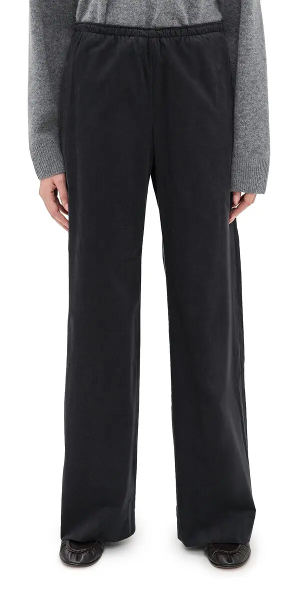 Vince Mid-rise Corduroy Trousers - Graphite