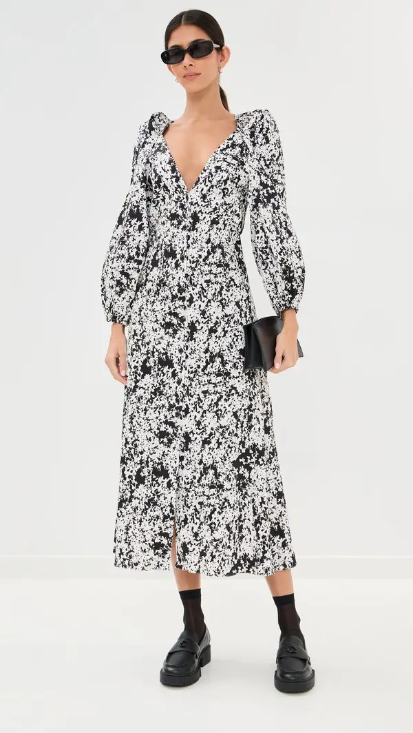 KIKA VARGAS Calli Midi Dress