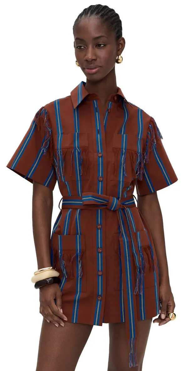 ALEMAIS Noura Fringe Mini Dress
