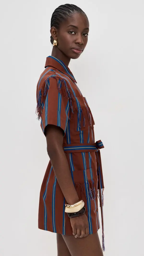 ALEMAIS Noura Fringe Mini Dress
