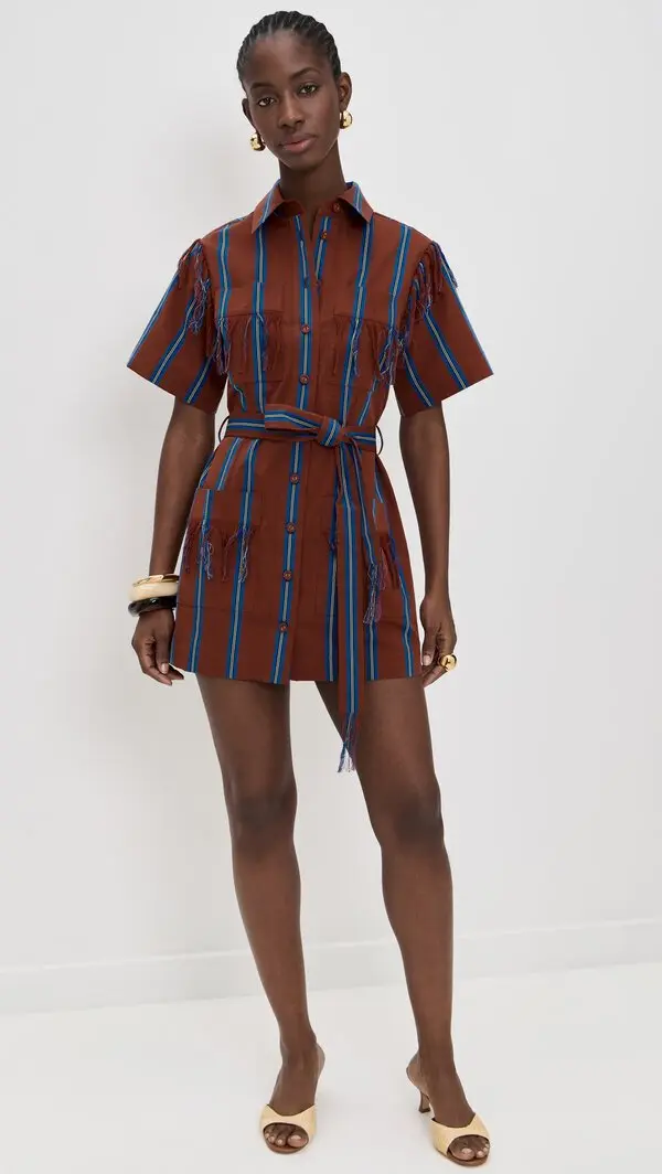 ALEMAIS Noura Fringe Mini Dress