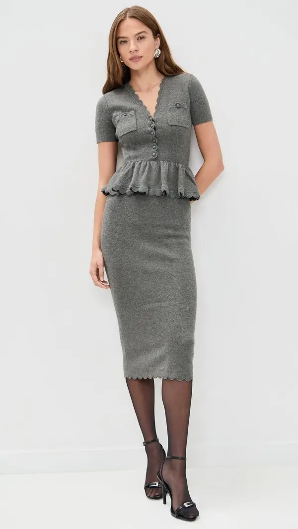 open lace back dress Illuminate Draped Midi Dress main image 0
