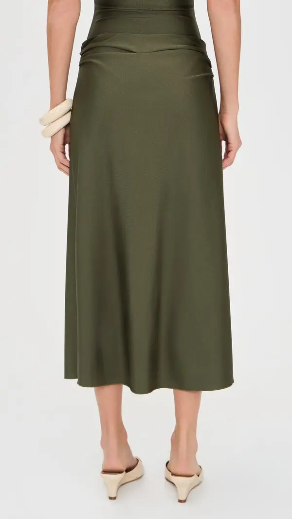 Simkhai Kora Wrap Midi Skirt