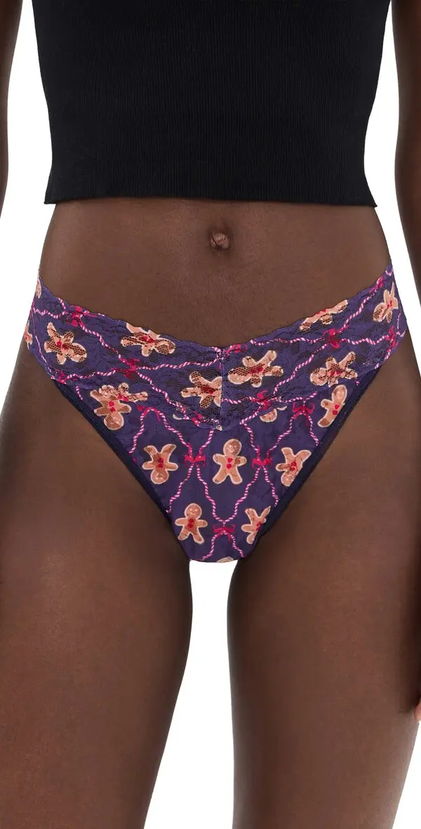 Hanky Panky Printed Original Rise Thong - Cookie Cutter