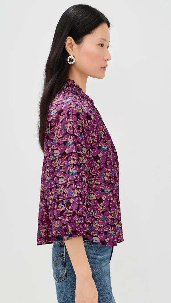 APIECE APART Trini Floral Print Top