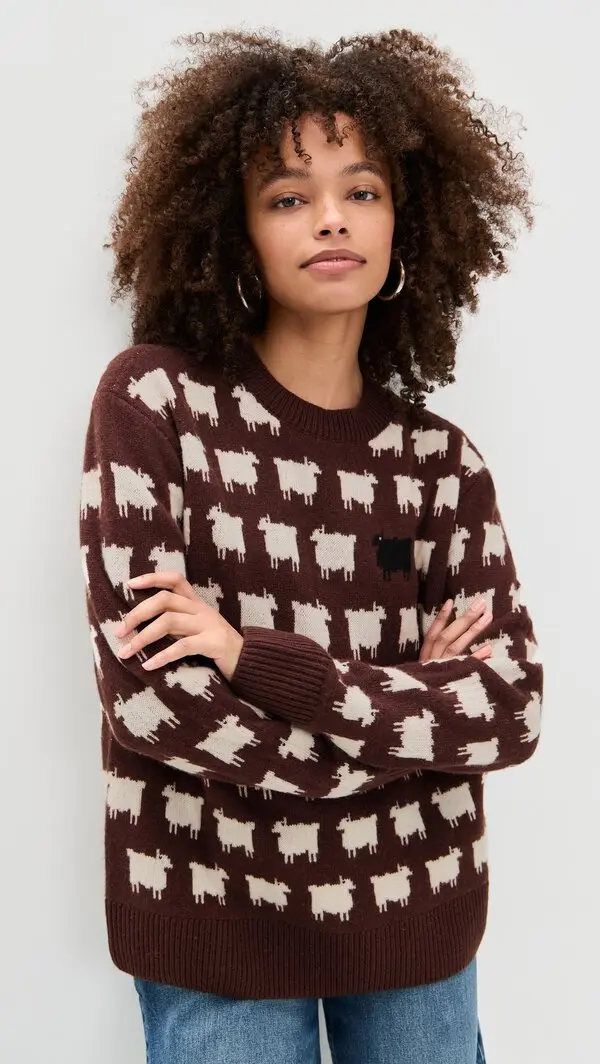 ROWING BLAZERS Warm & Wonderful X Oversized Wool Sheep Pullover