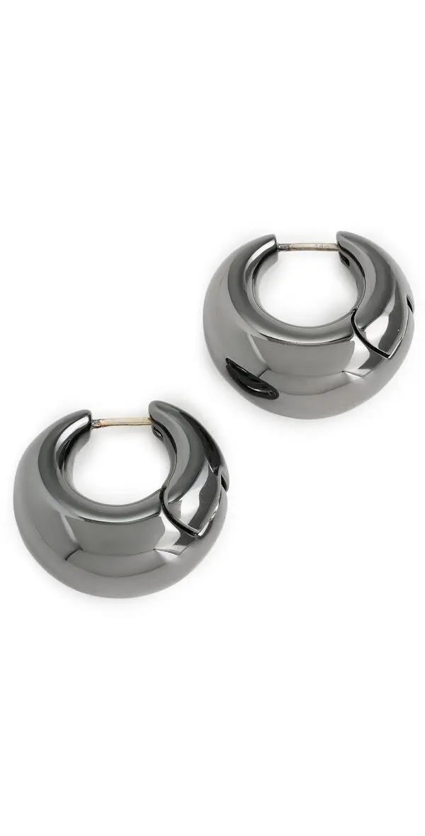JENNIFER FISHER Dylan Hinged Huggies - Hematite
