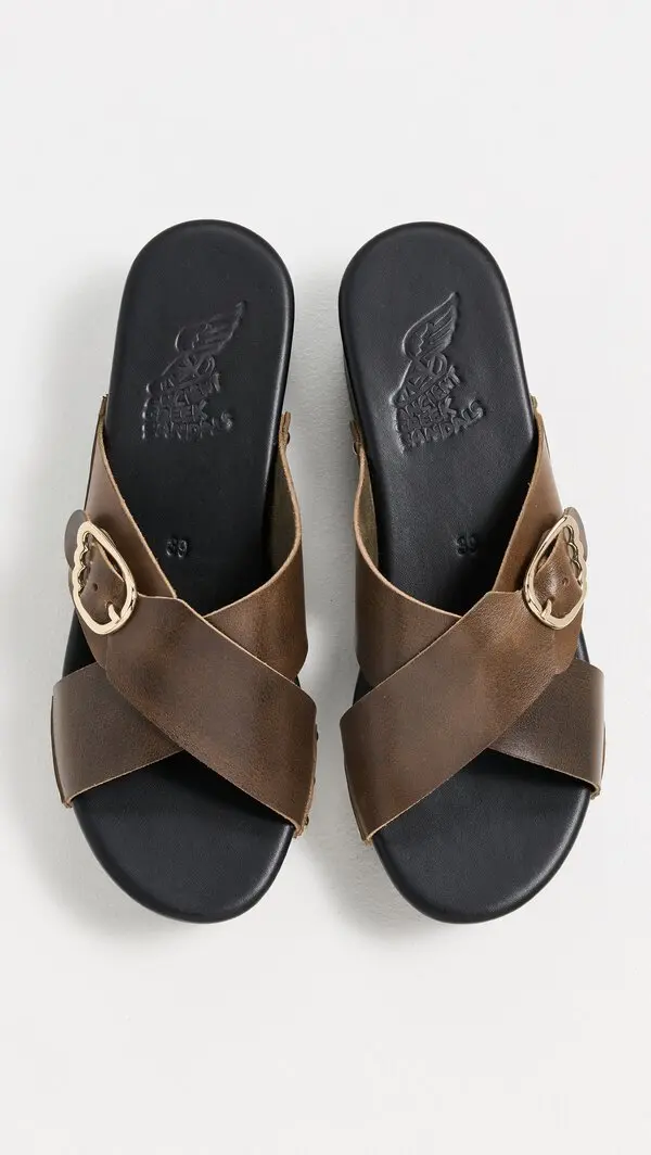 ANCIENT GREEK SANDALS Marilisa Sabot Sandals - Khaki