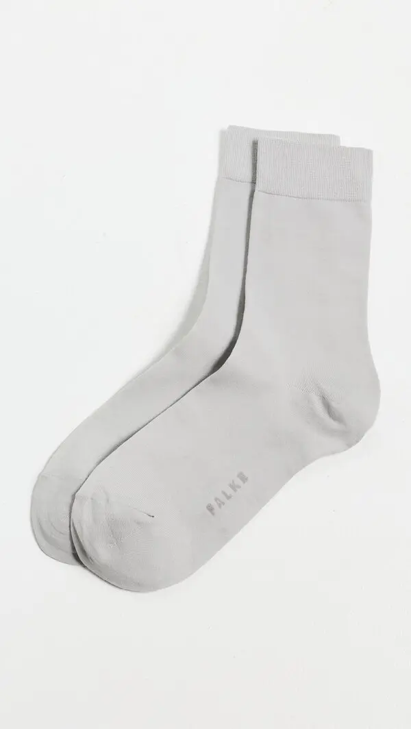Falke Cotton Touch Ankle Socks - Silver