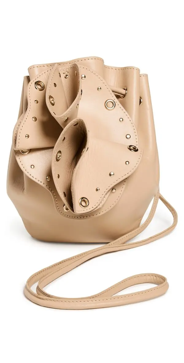 Farm Rio Flower Studded Leather Crossbody Bag - Blush Pink