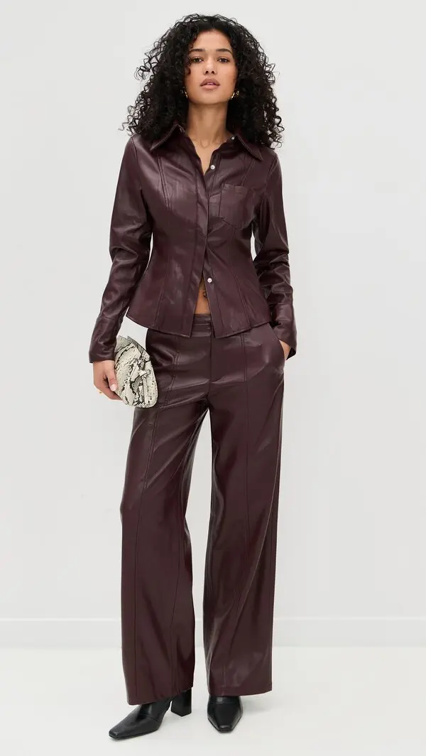 MADISON THE LABEL Lowen Faux Leather Pants