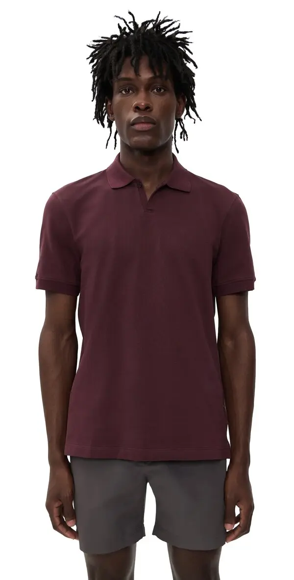 Orlebar Brown Bruno Short Sleeve Pique Polo - Damson