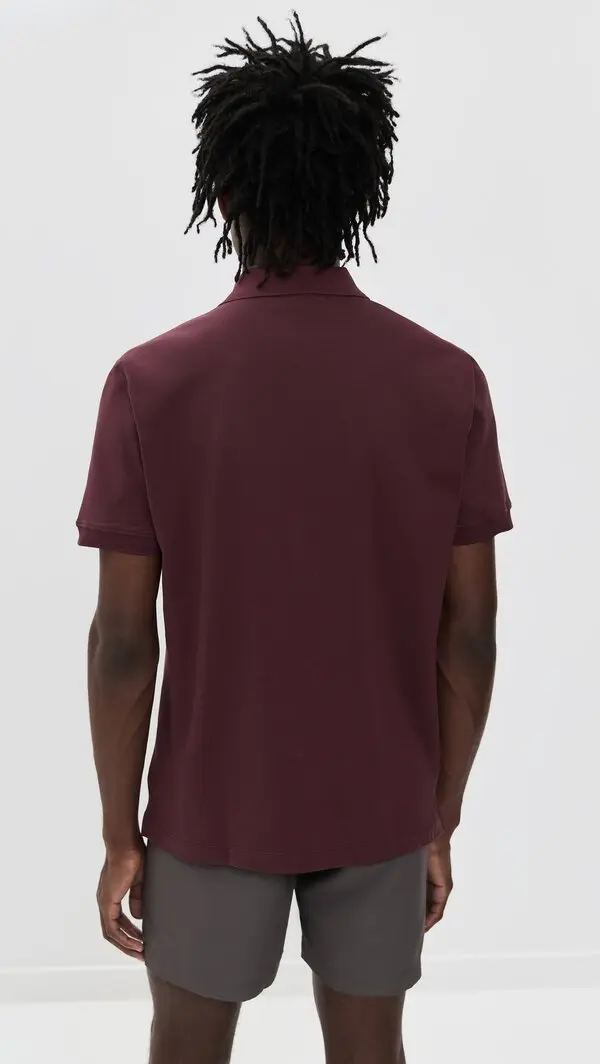 Orlebar Brown Bruno Short Sleeve Pique Polo - Damson