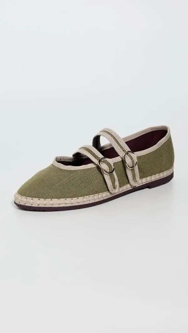 FLABELUS Claire Flats - Green