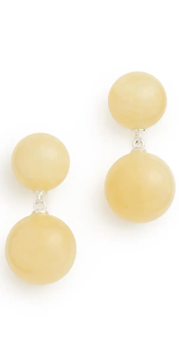 Lié Studio Hannah Earrings - Beige Topaz Jade