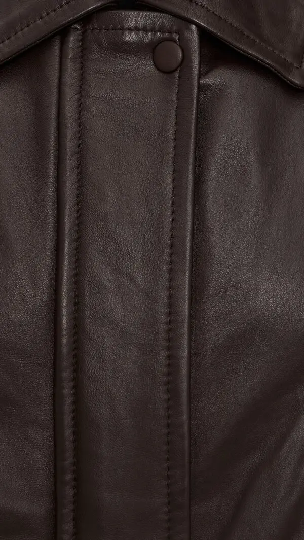 A.L.C. Otto Leather Jacket - Bordeaux