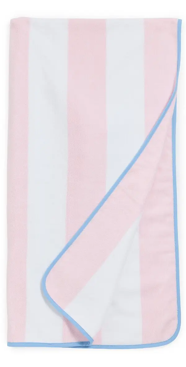 WEEZIE Beach Towel - Pink Stripe
