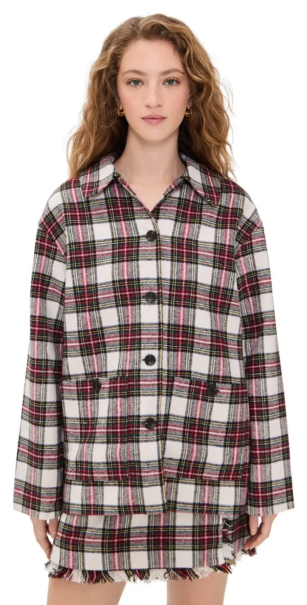 WAYF Morgan Plaid Jacket