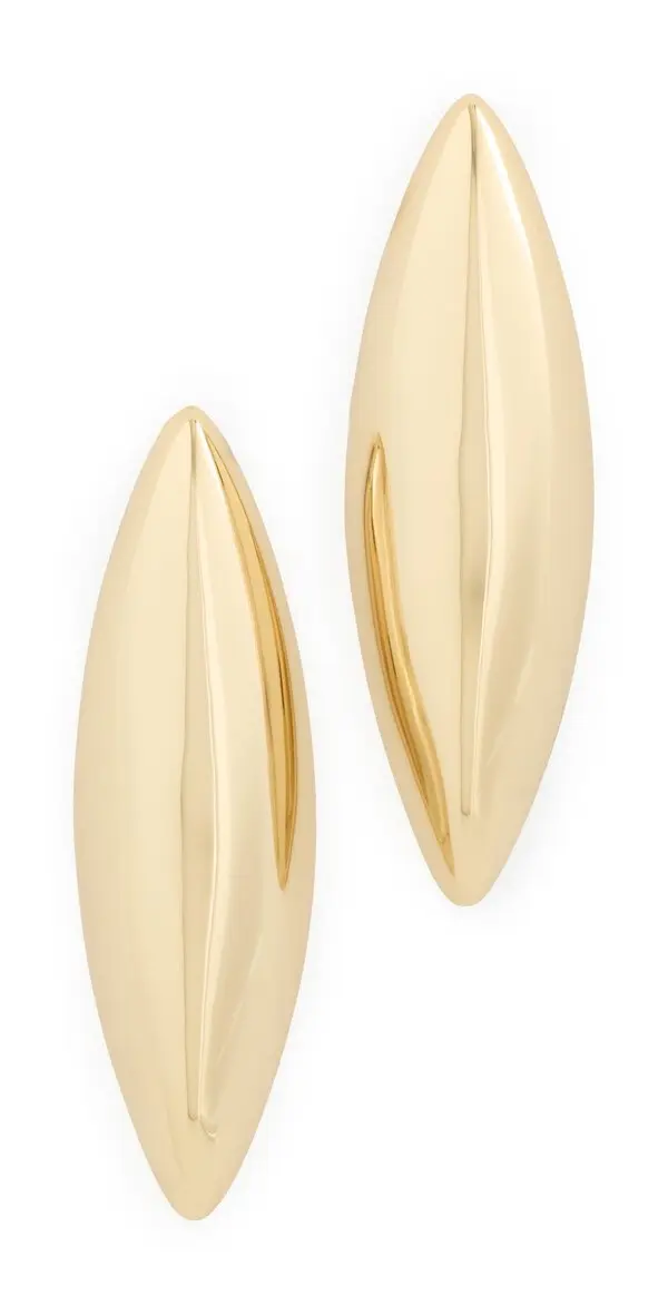 JENNIFER FISHER Small Puffy Dagger Earrings - Yellow Gold