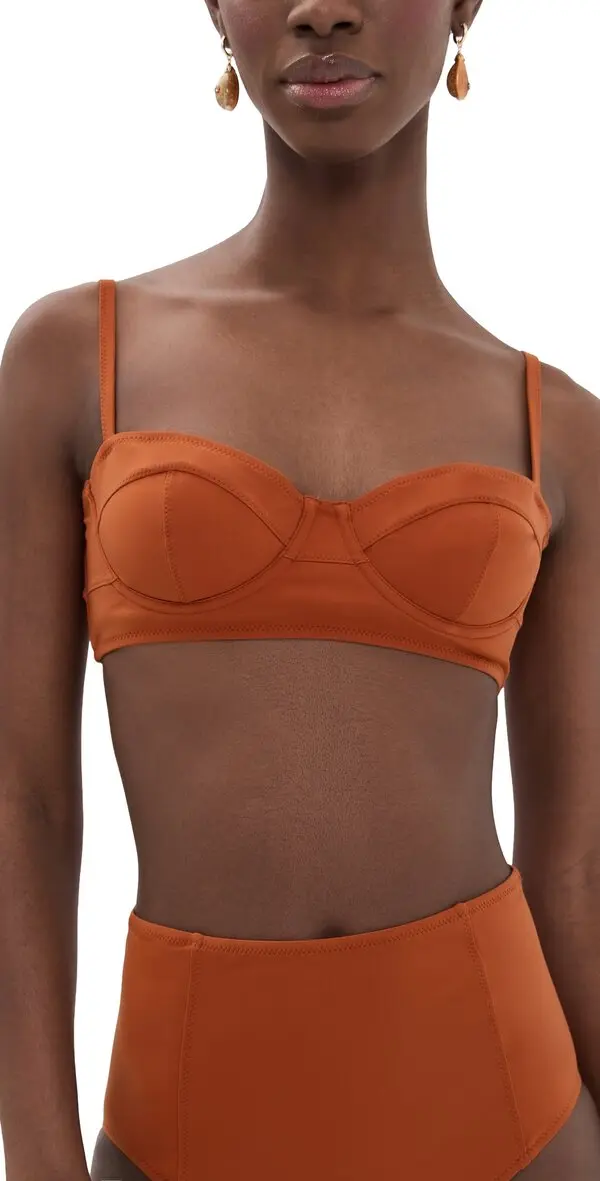 Ulla Johnson Zahara Bikini Top - Sienna