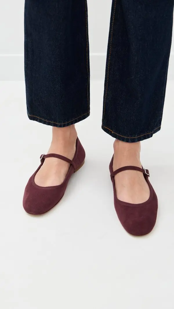 MANSUR GAVRIEL Dance Mary Jane Flats - Plum