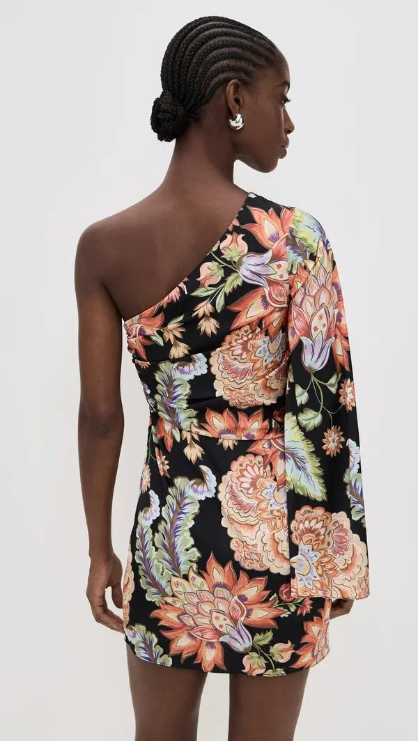 Misa Maven Floral Print Mini Dress