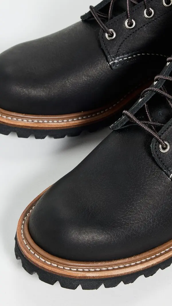 Red Wing Logger Leather Boots - Black Oil Slick