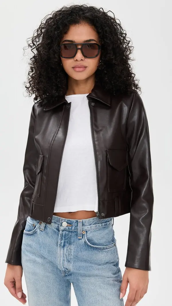 PISTOLA Bex Faux Leather Jacket