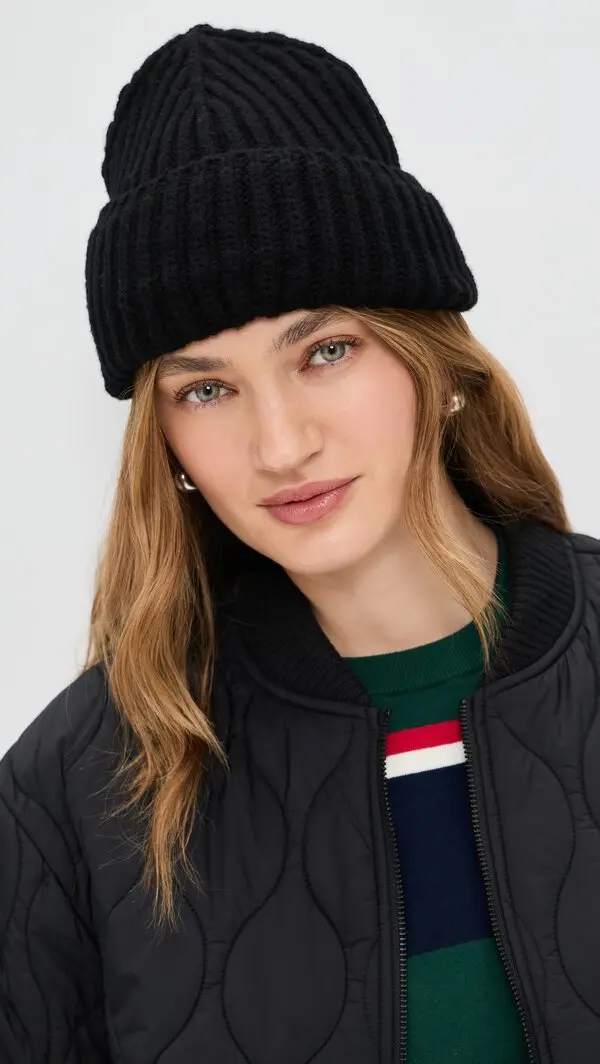 IVY ELLIS Cousteau Beanie - Black