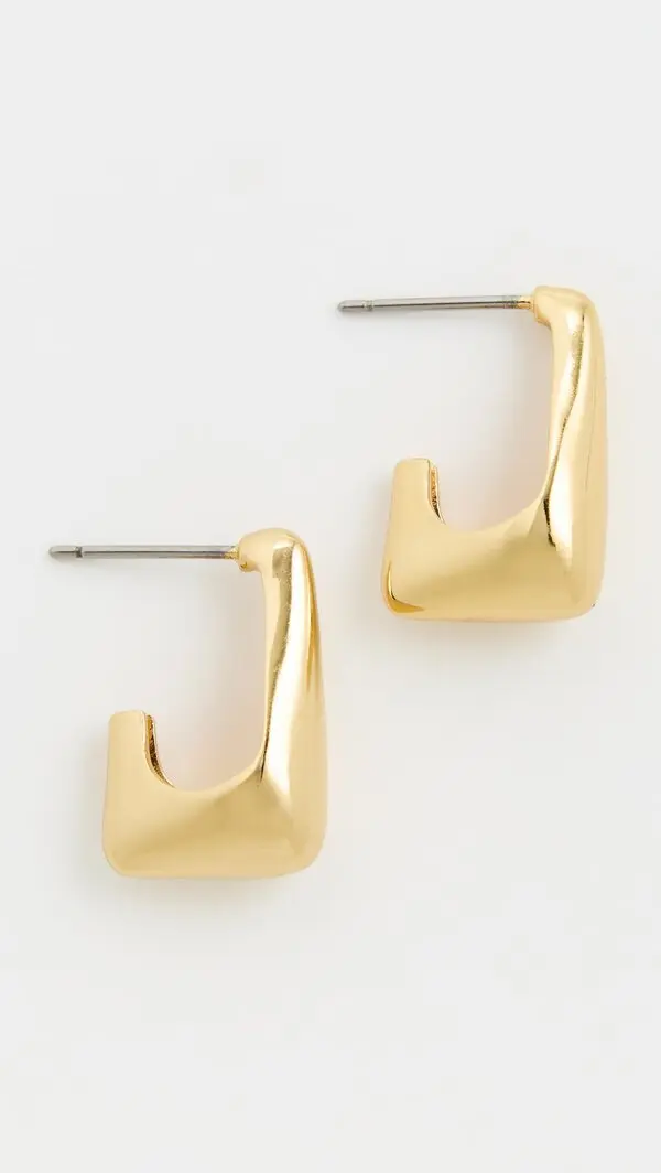 Madewell Sculptural Tear Drop Hoop Earrings