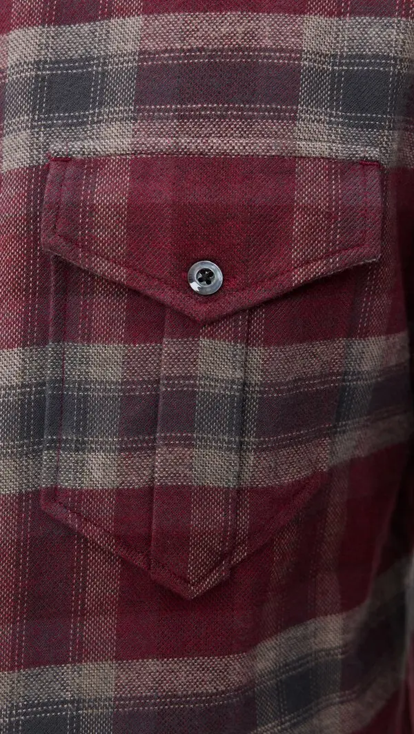Billy Reid Brushed Bold Plaid Scout Shirt