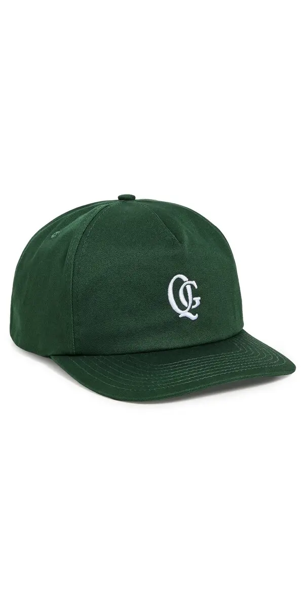 QUIET GOLF Monogrammed 5-panel Cap - Forest