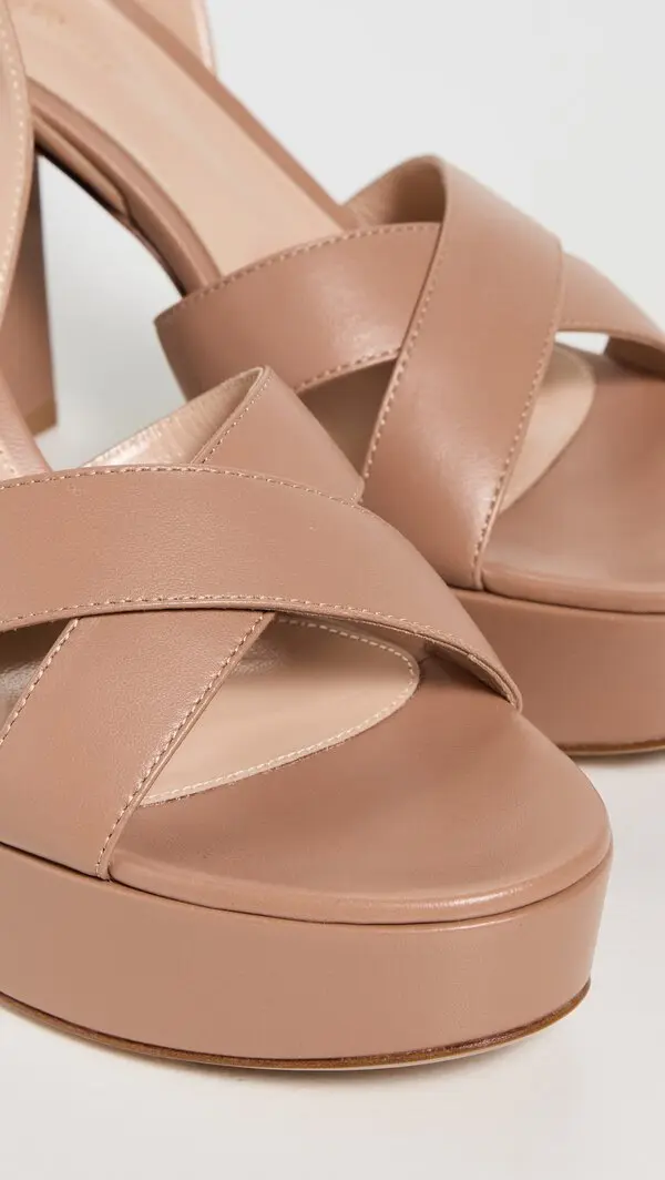 GIANVITO ROSSI Sabrina Nappa Heels - Praline