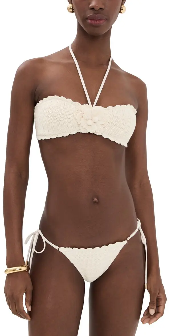Zimmermann Awaken Crochet Bikini Set - Cream