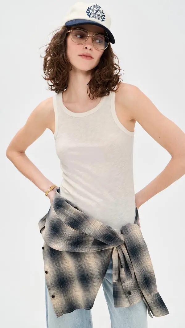 Z Supply Classic Slub Scoop Tank - Cloud