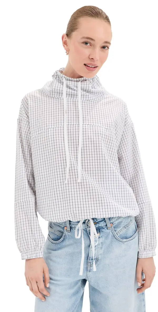 LE BOP Carson Anorak - White Check