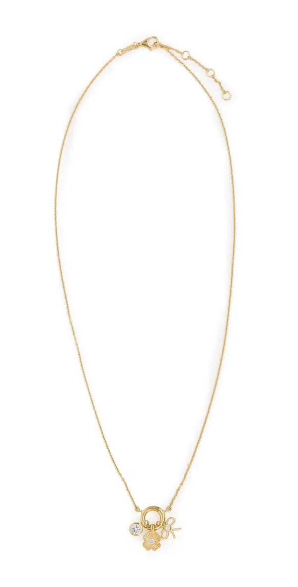 Madewell Demi Cluster Charm Necklace - 14k Gold