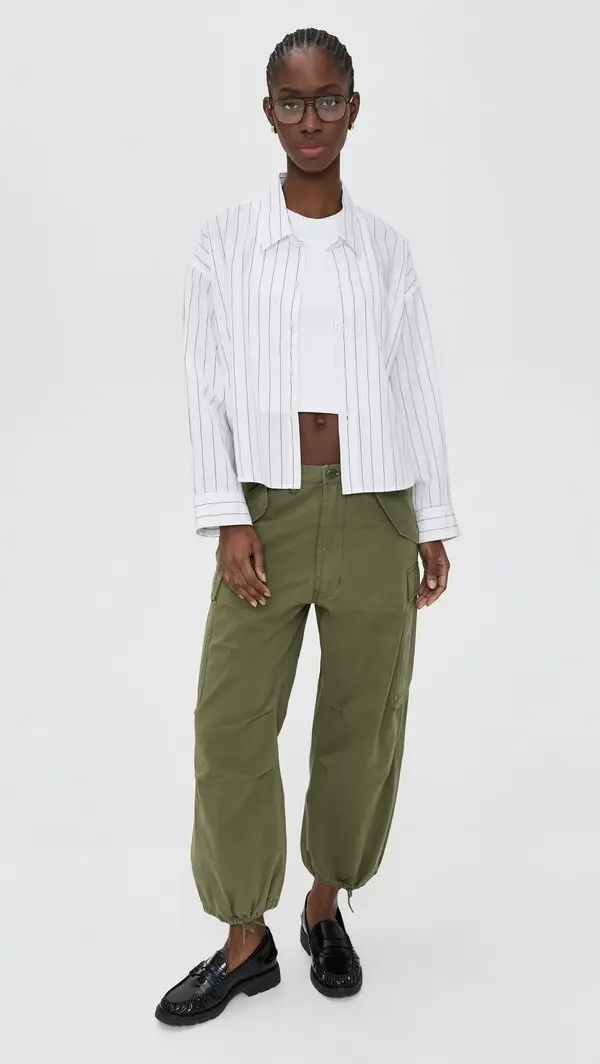Denimist Cropped Cargo Pants
