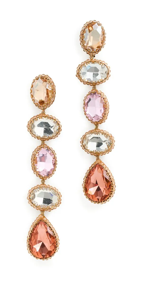 Deepa Gurnani Tyra Earrings - Pastel Multi