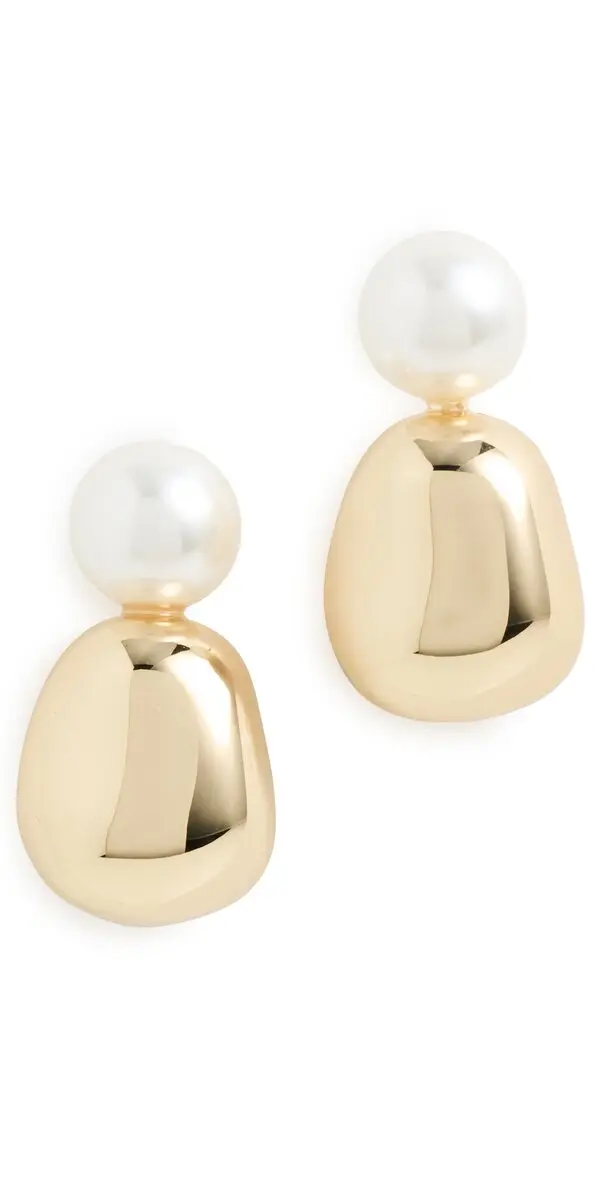 Lele Sadoughi Pebble Stud Earrings - Gold