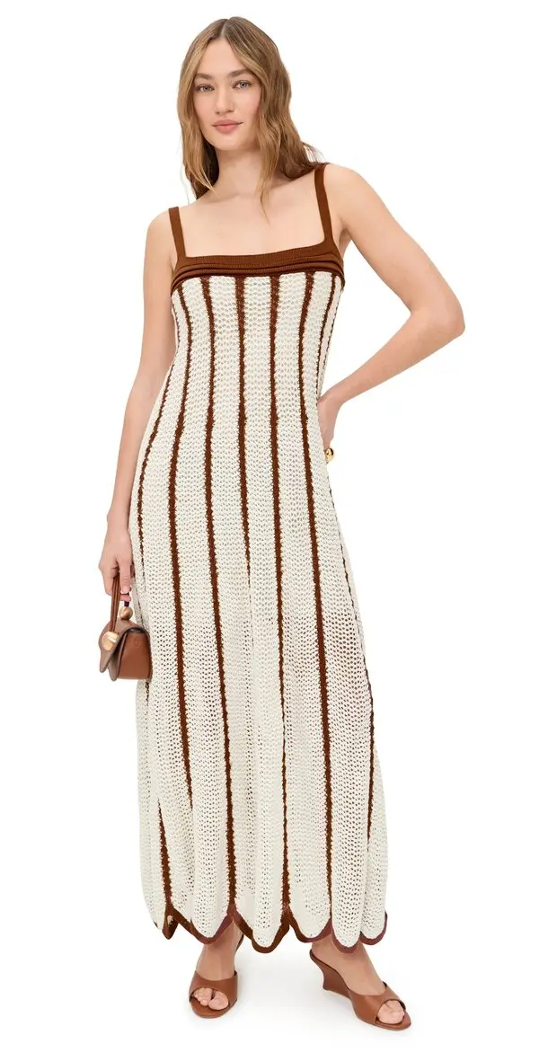 DRESS TO Knit Stripe Maxi Dress