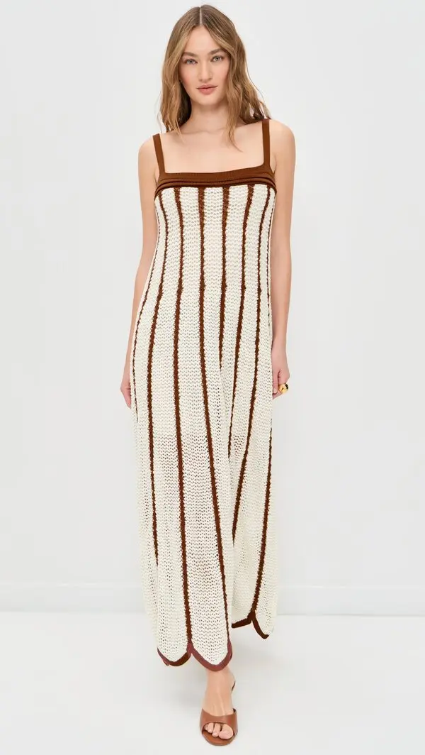 DRESS TO Knit Stripe Maxi Dress