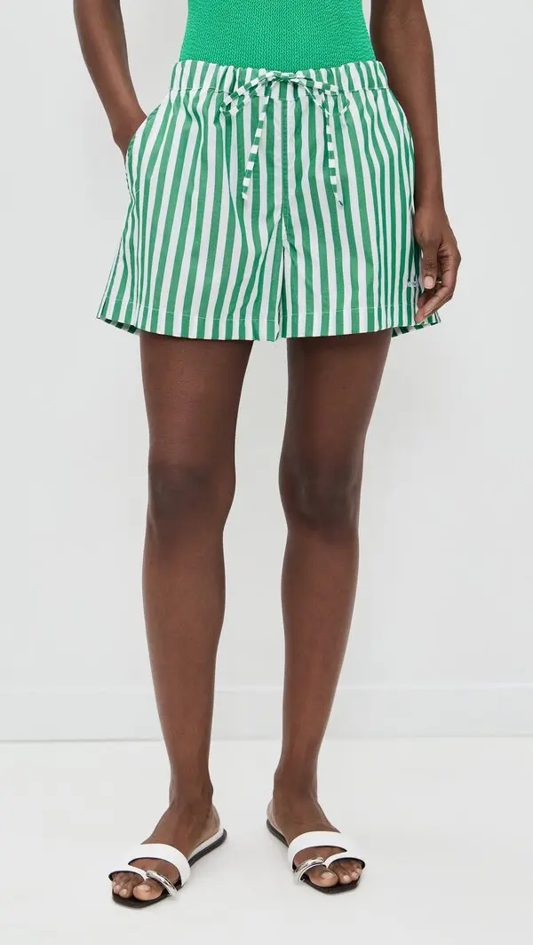 Hunza G Cabana Stripe Cotton Shorts