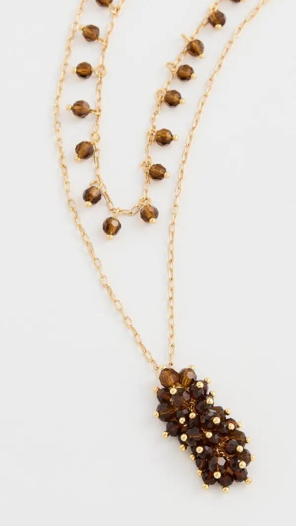 Madewell Beaded Cluster Necklace Set